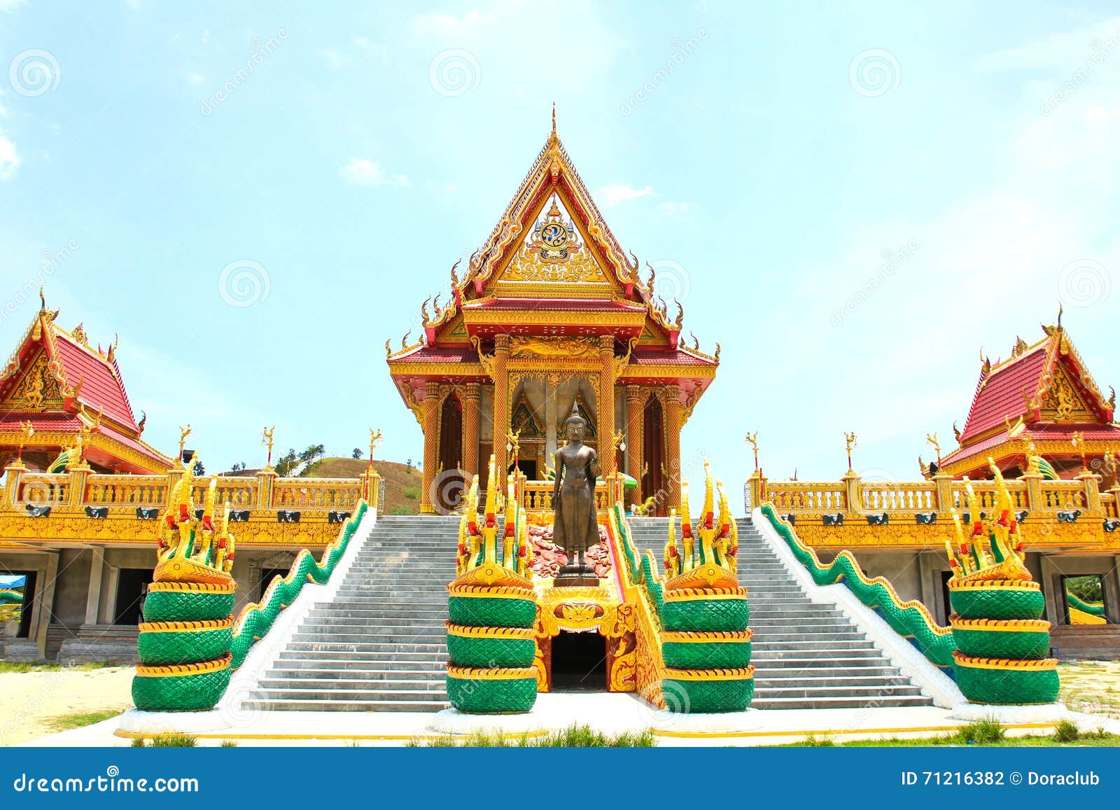 Wat Baan Ngao Temple, Ranong Stock Photo - Image of buddhism, temple ...