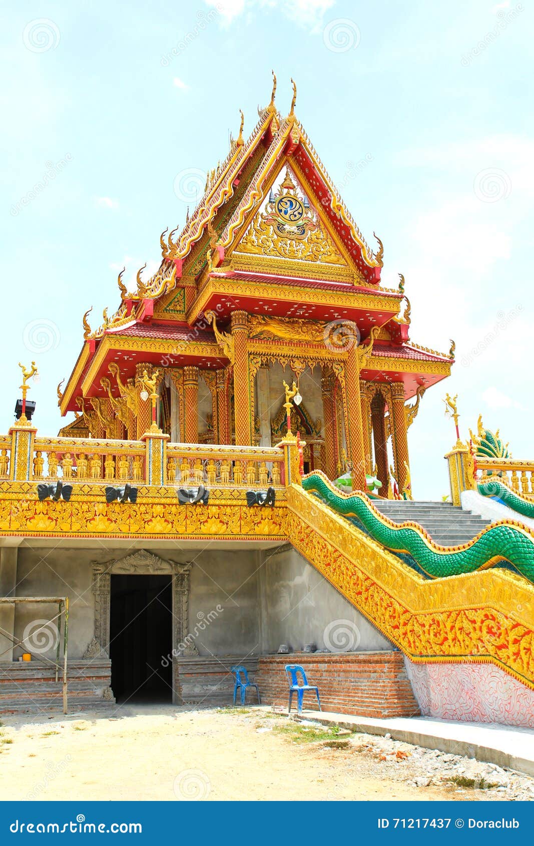 Wat Baan Ngao Temple, Ranong Stock Image - Image of chedi, pagoda: 71217437
