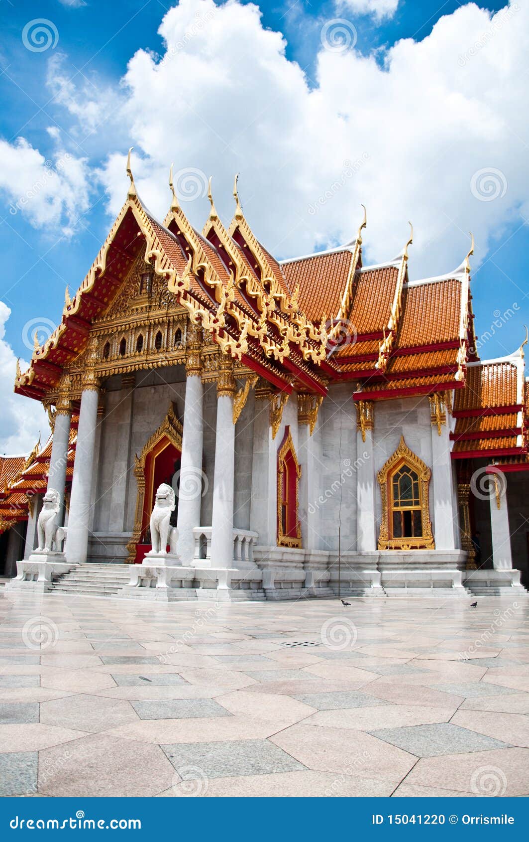 Wat Benchamabophit stock photo. Image of oriental, night - 15041220