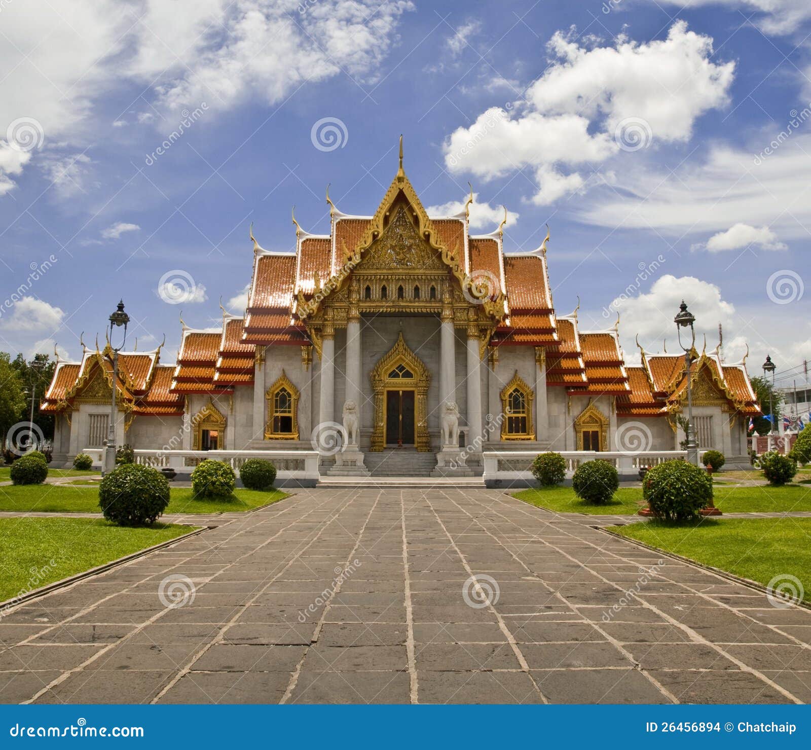 Wat Benchamabophit stock photo. Image of architecture - 26456894