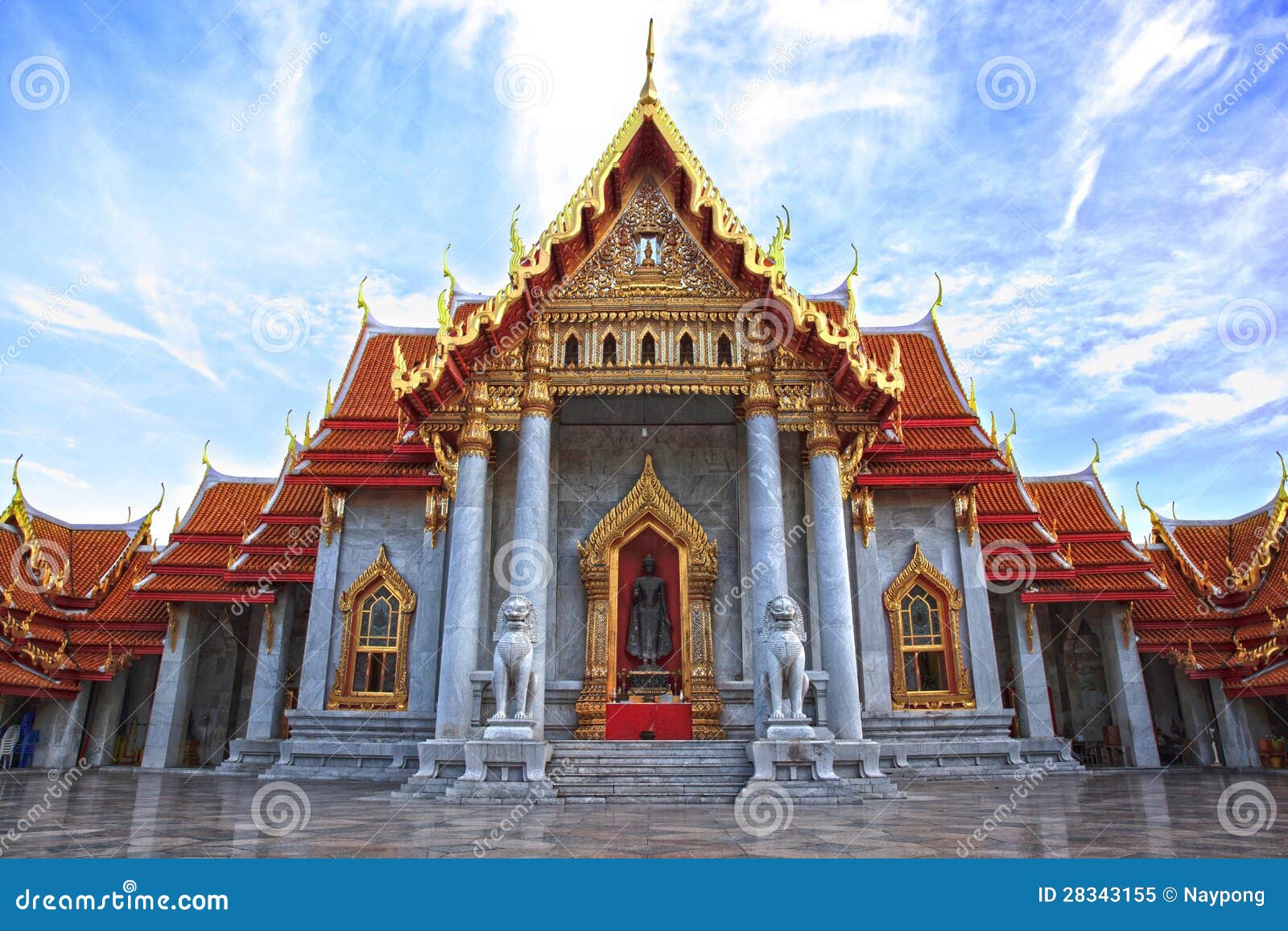 Wat Benchamabophit stock image. Image of architecture - 28343155
