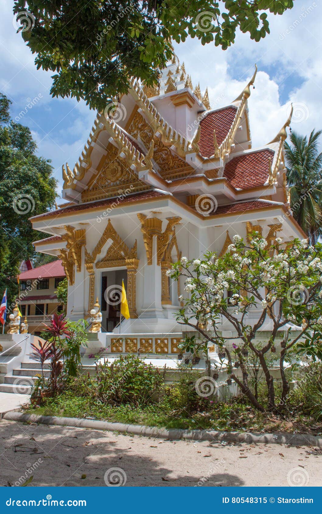 Wat Chaeng, Naton-tempel, Samui, Thailand Stock Afbeelding - Image of ...