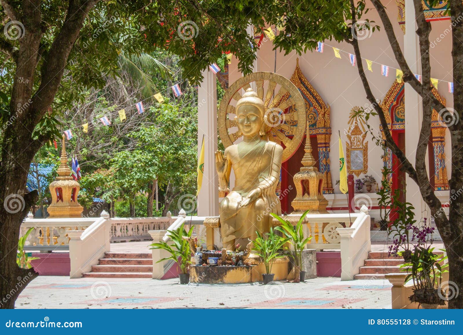 Wat Chaeng, Naton Temple, Samui, Thailand Stock Photo - Image of ...