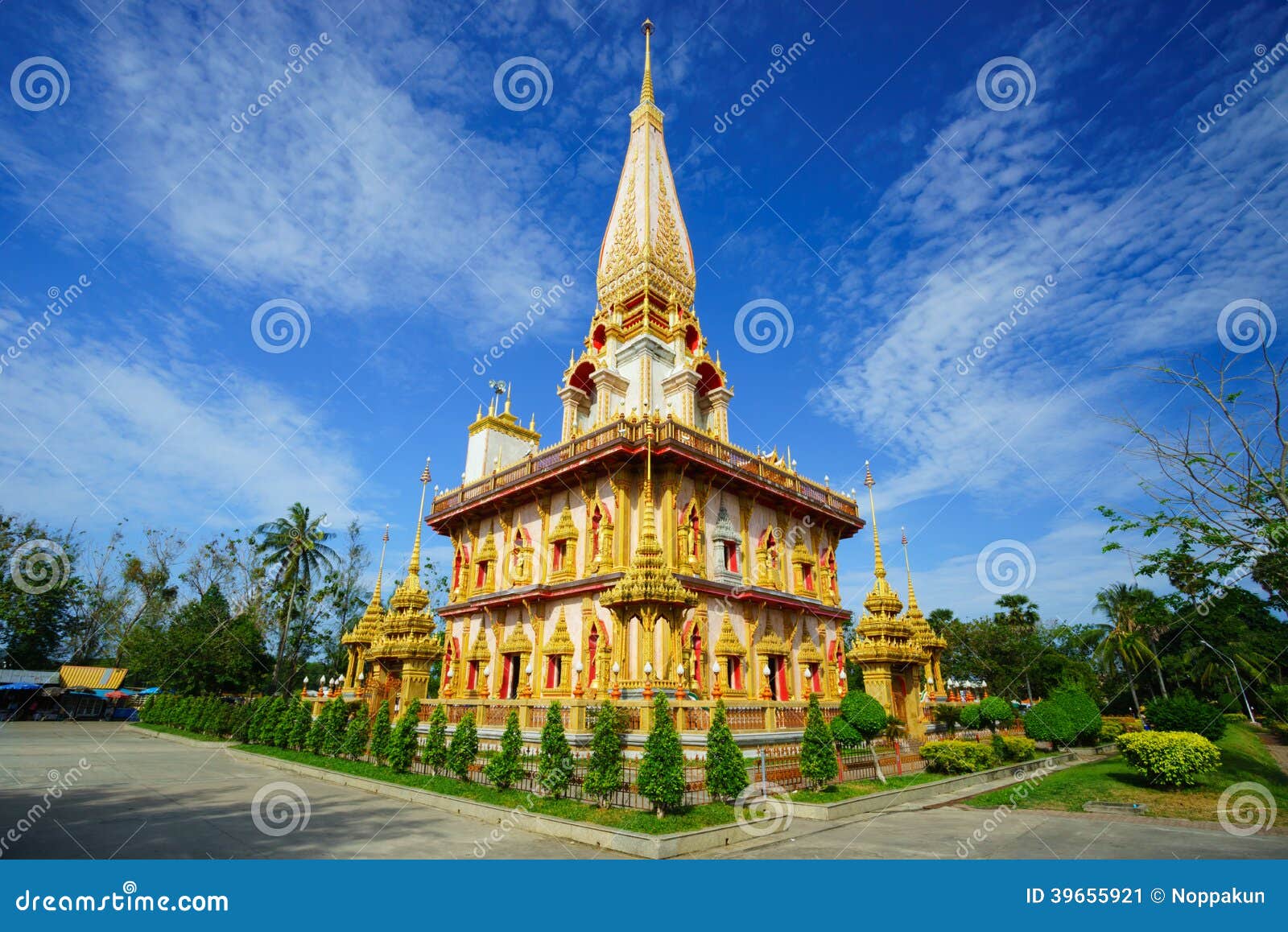 Wat Chalong Temple Phuket, Thailand Stock Image - Image of belief ...