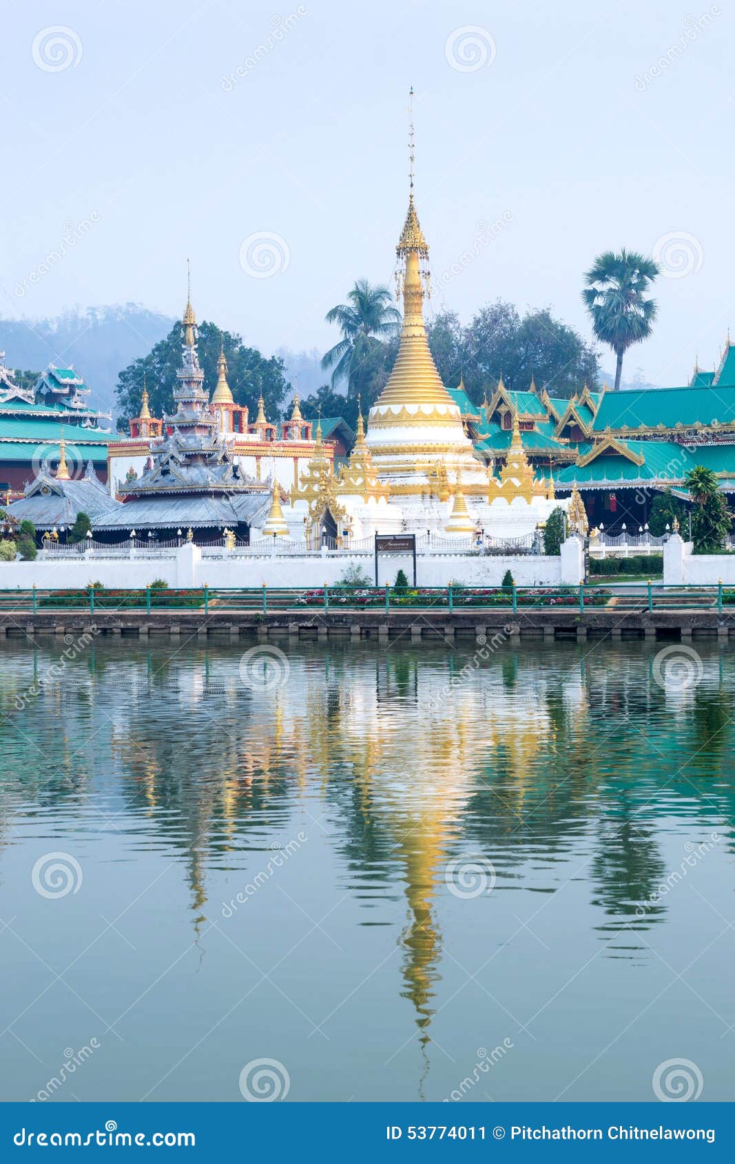 Wat Jong Klang is Landmark of Maehongson Editorial Photo - Image of ...