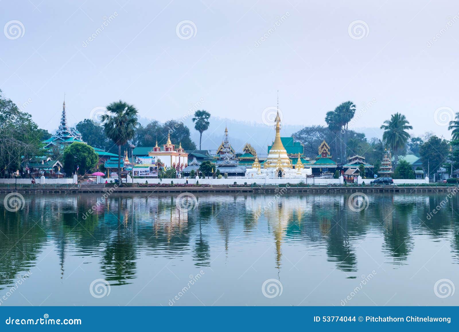 Wat Jong Klang is Landmark of Maehongson Editorial Stock Image - Image ...