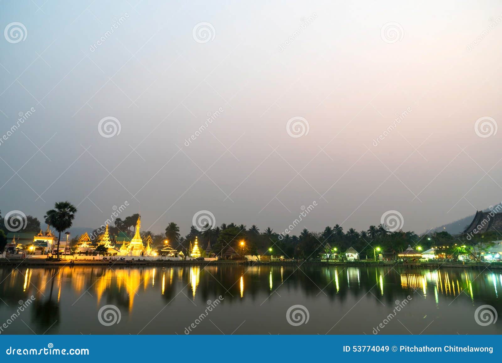 Wat Jong Klang is Landmark of Maehongson Editorial Stock Image - Image ...