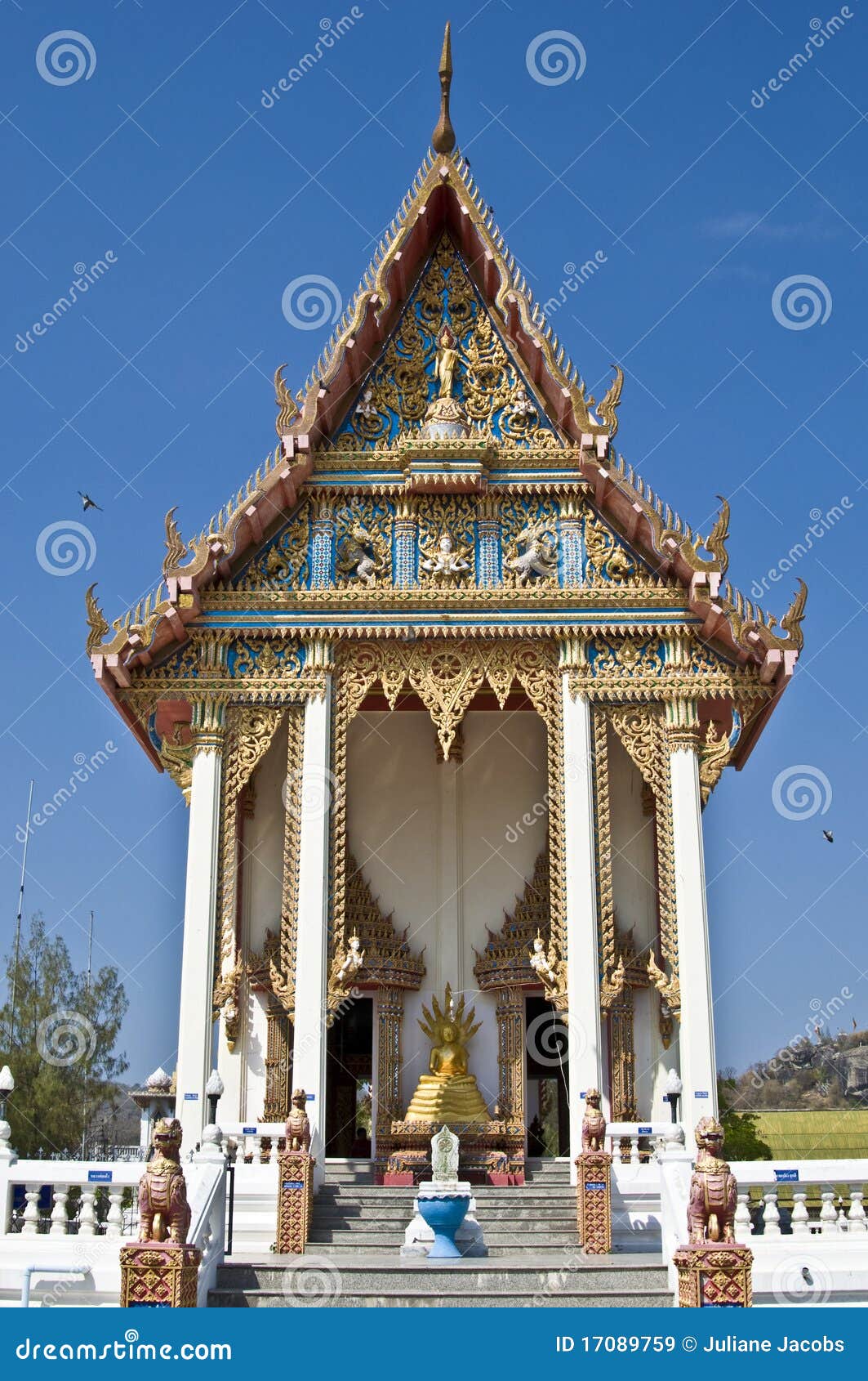 Wat Khao Lan Thom stock image. Image of outdoor, temple - 17089759