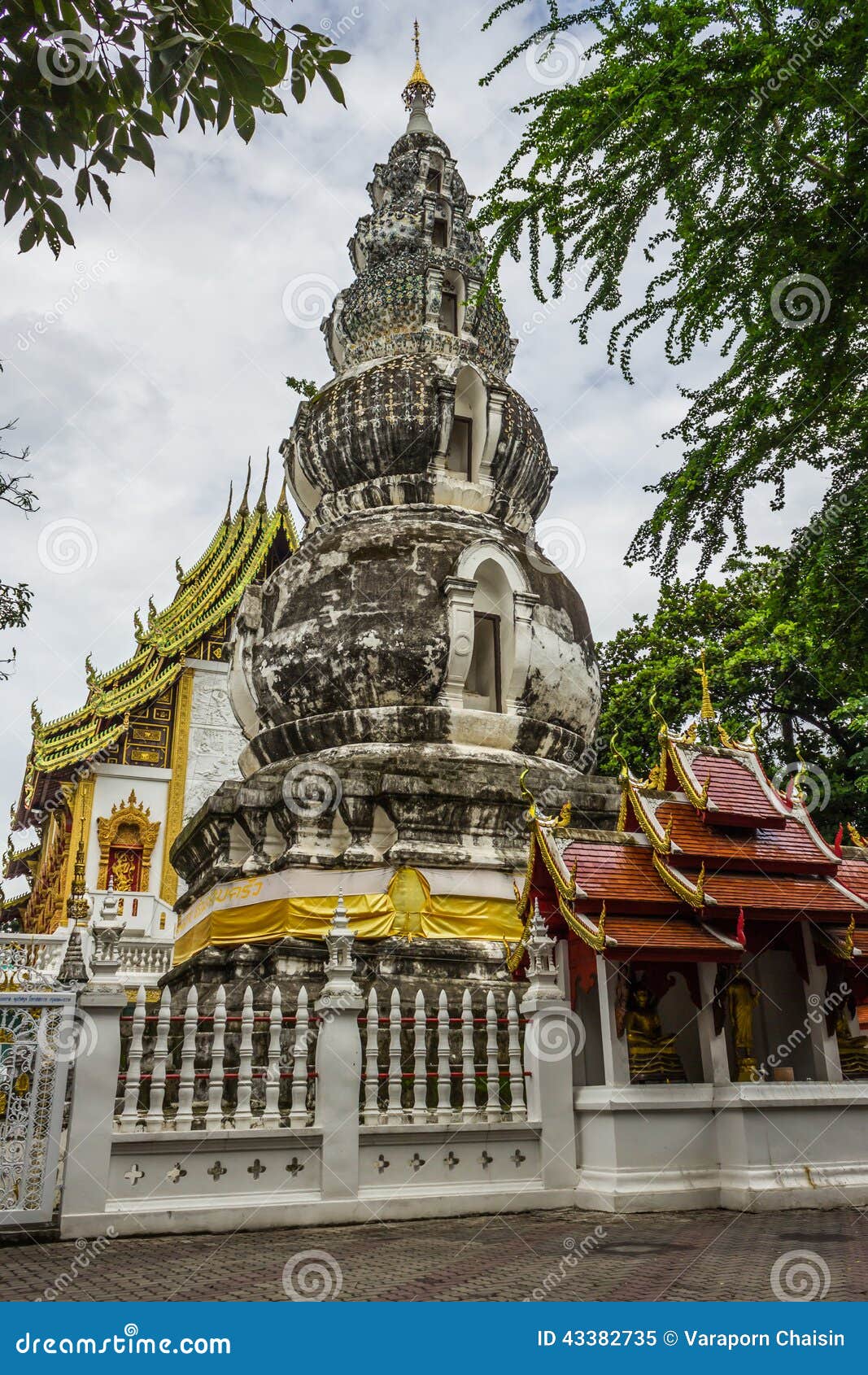 Wat Ku Tao stock image. Image of chiang, statue, temple - 43382735