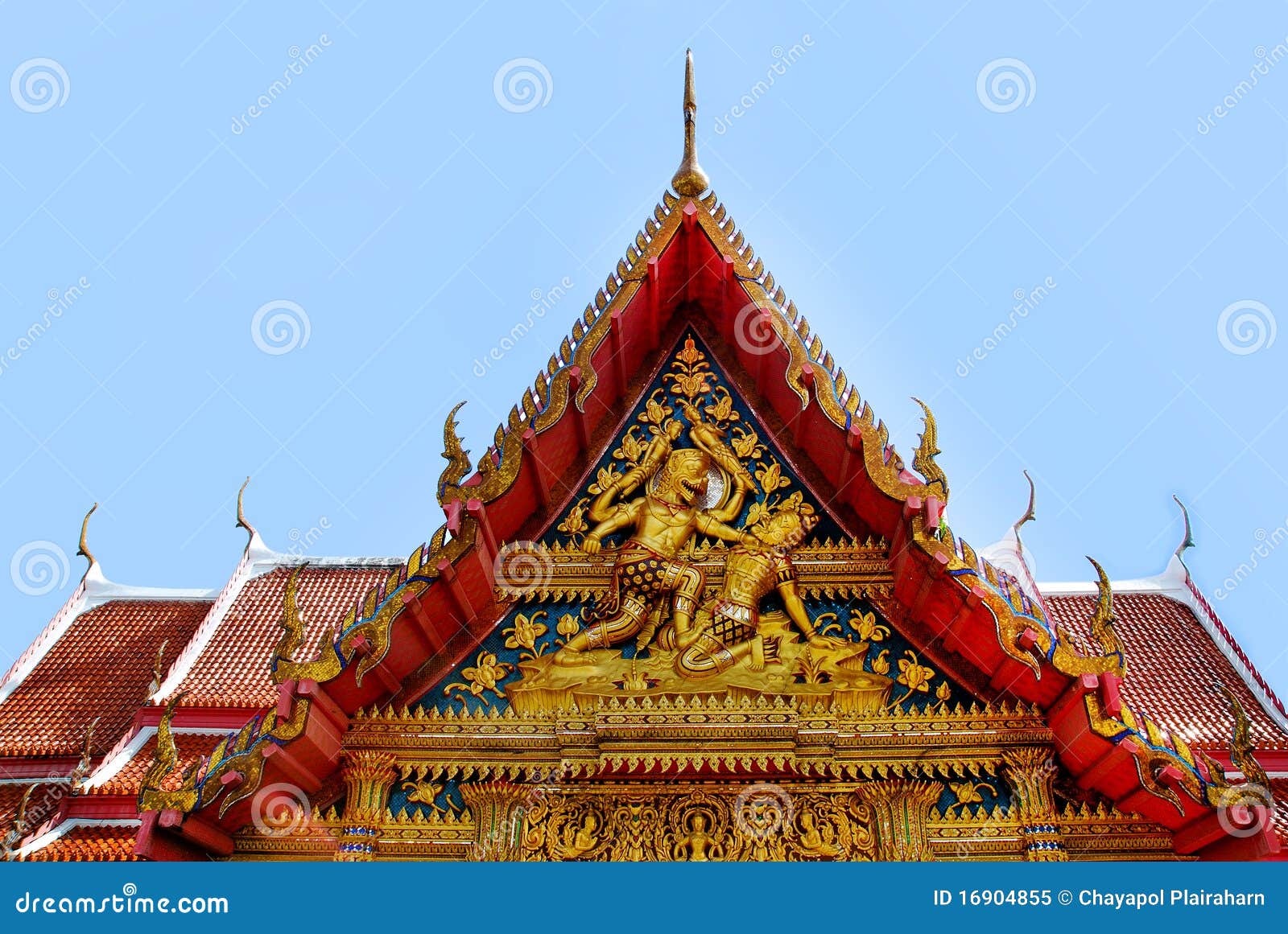 Wat LOUNG PAO IEE, THAILAND. Stock Image - Image of exterior ...