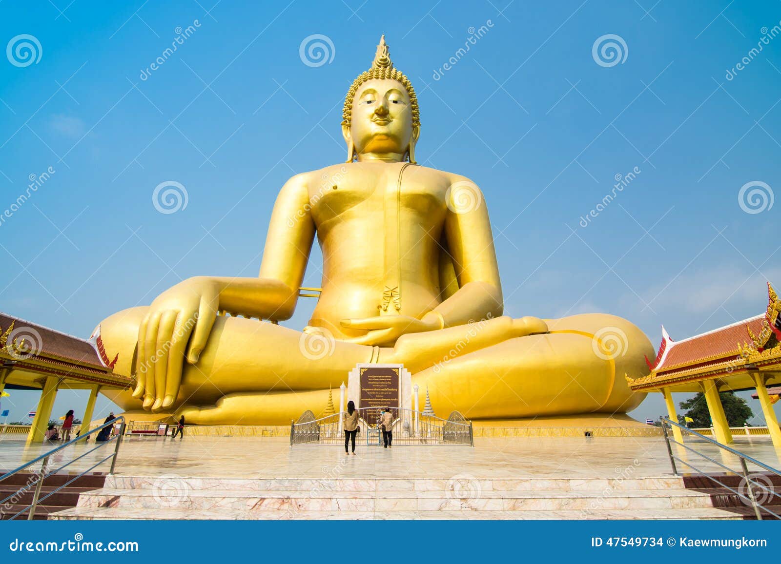 Wat Muang Ang Thong Thailand Temple Editorial Stock Image - Image of ...