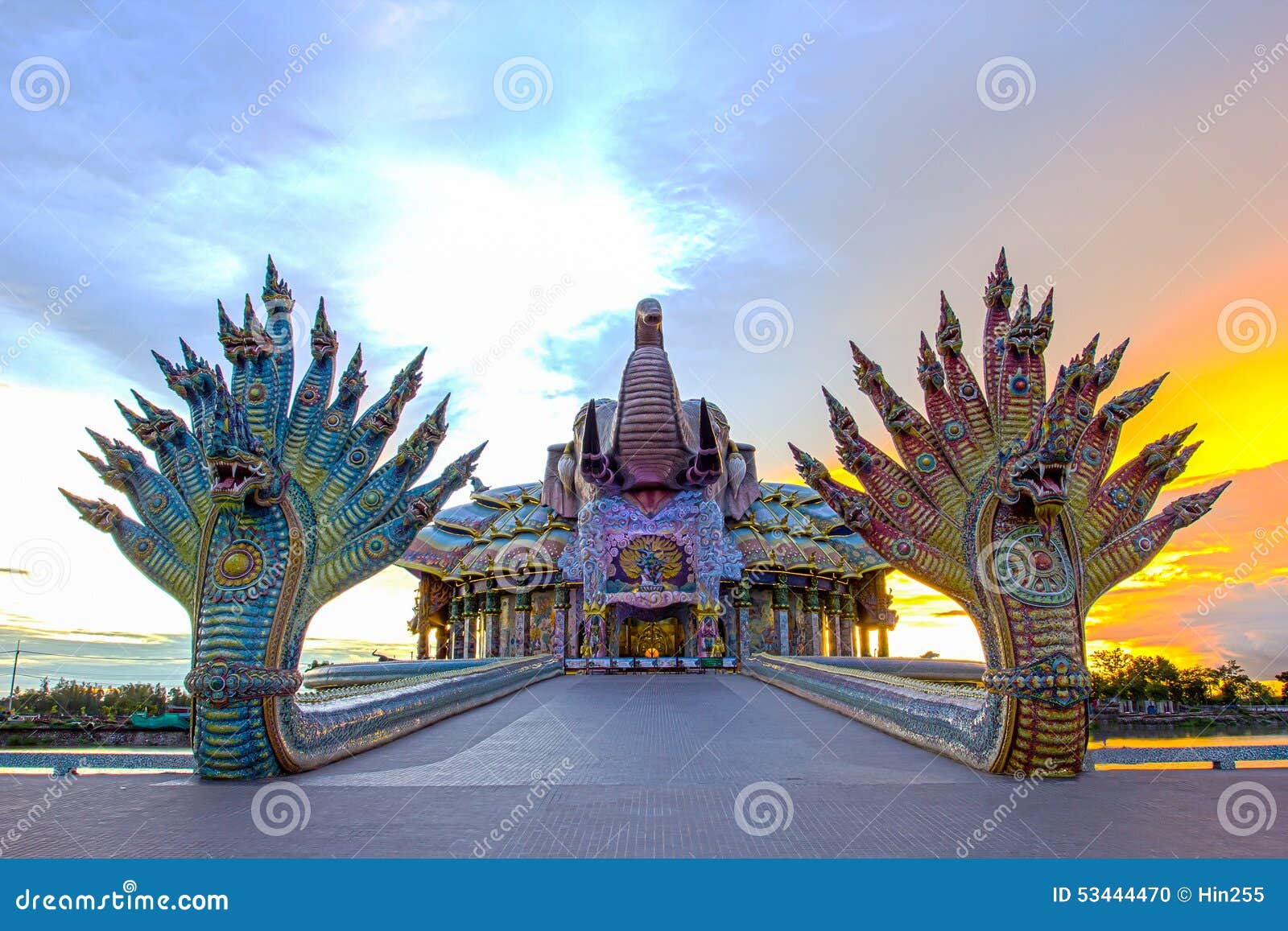 Wat Pa Ban Rai Temple stock photo. Image of decoration - 53444470