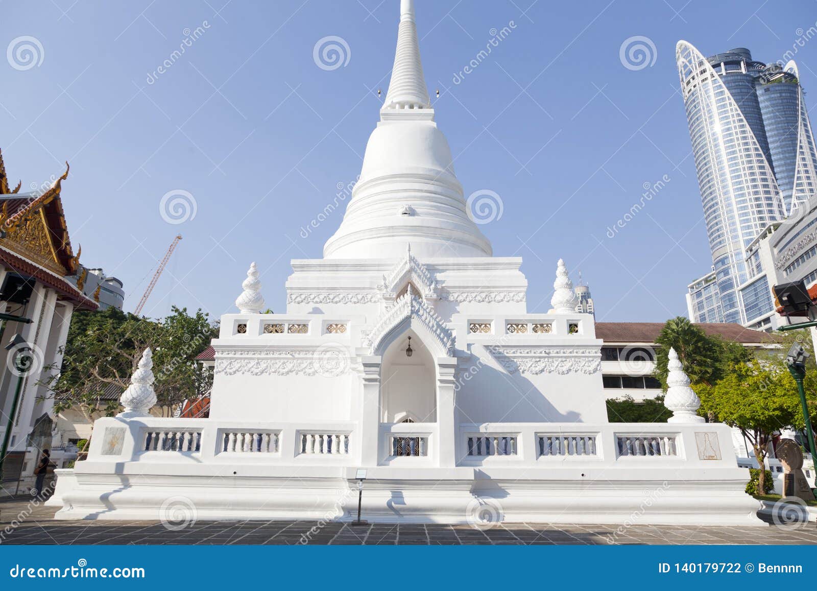 Wat Pathum Wanaram in Bangkok,Thailand Stock Photo - Image of spirit ...