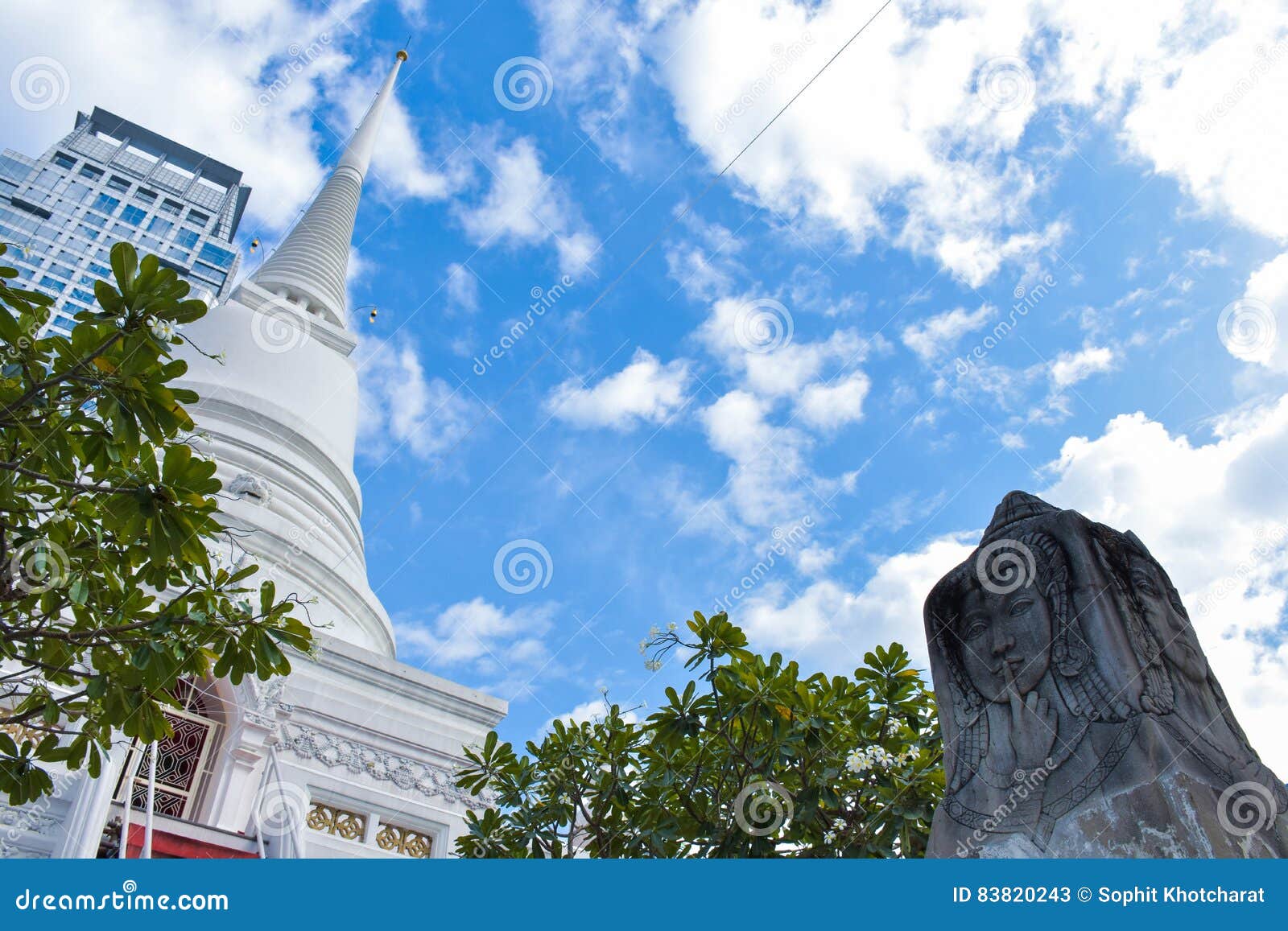 Wat Pathum Wanaram stock image. Image of watpathum, culture - 83820243