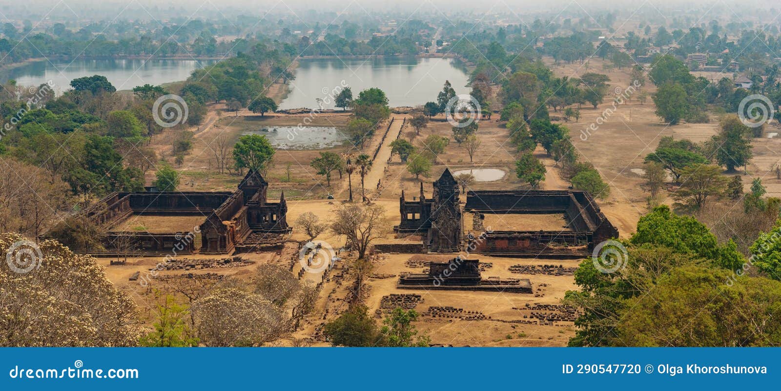 Wat Phou temple in Laos stock photo. Image of laos, surrounded - 290547720