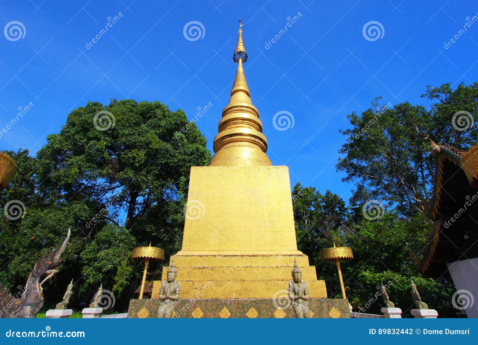 Wat Phra that Chom Chaeng at Chiangmai, Thailand Stock Photo - Image of ...
