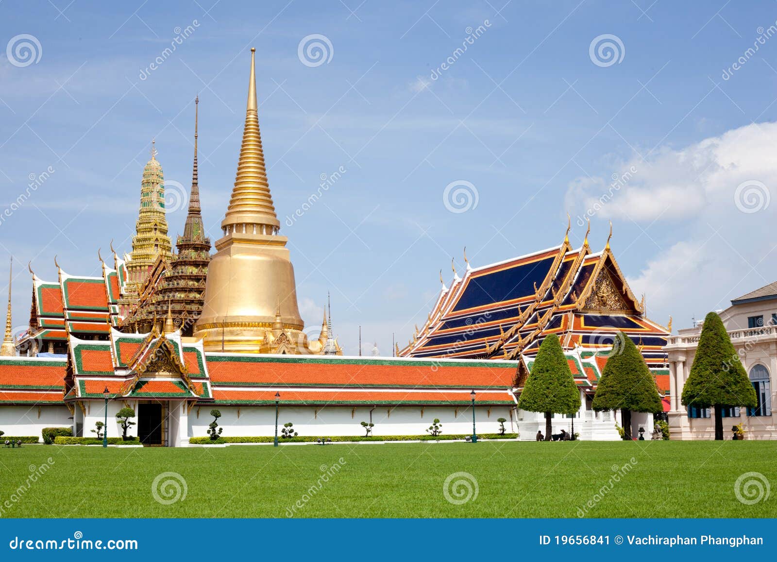 Wat Phra Kaew. stock image. Image of green, palace, ornate - 19656841