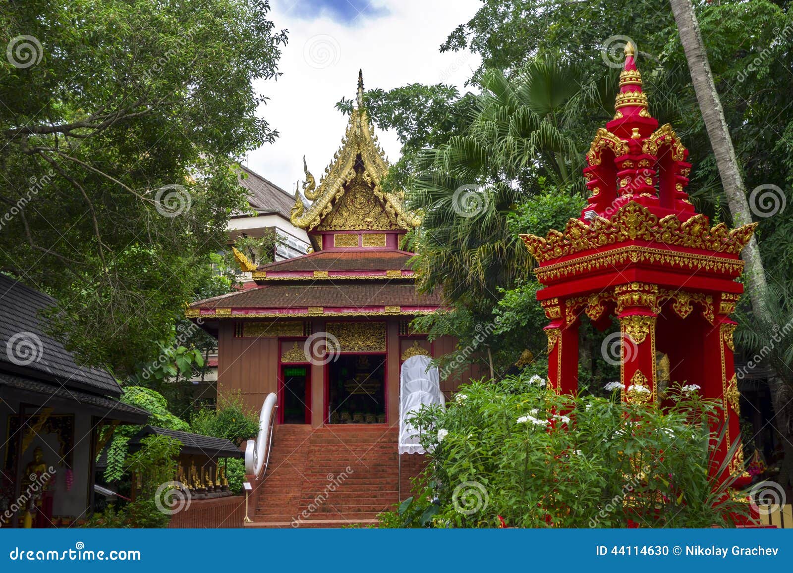 Wat Phra Kaew, Chiang Rai, Tailandia Fotografia Stock - Immagine di ...