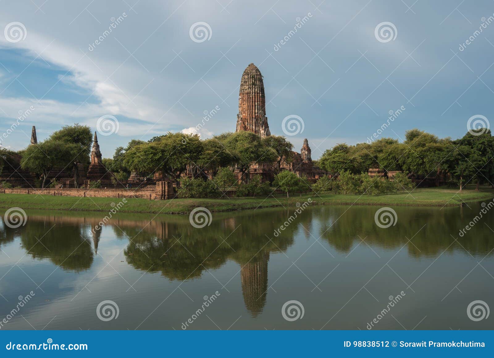 Wat Phra Ram foto de archivo. Imagen de parque, qué, budismo - 98838512