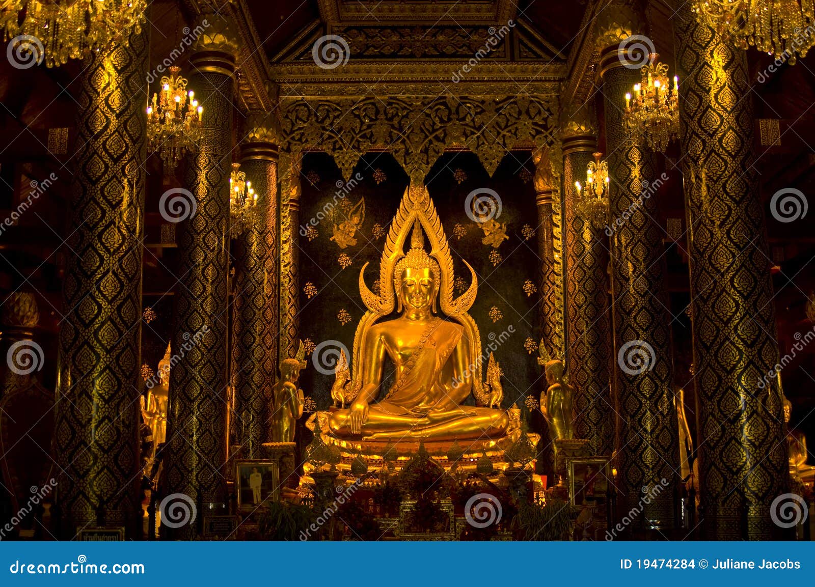 Wat Phra Si Ratana Mahathat Stock Photo - Image of faith, buddhism ...