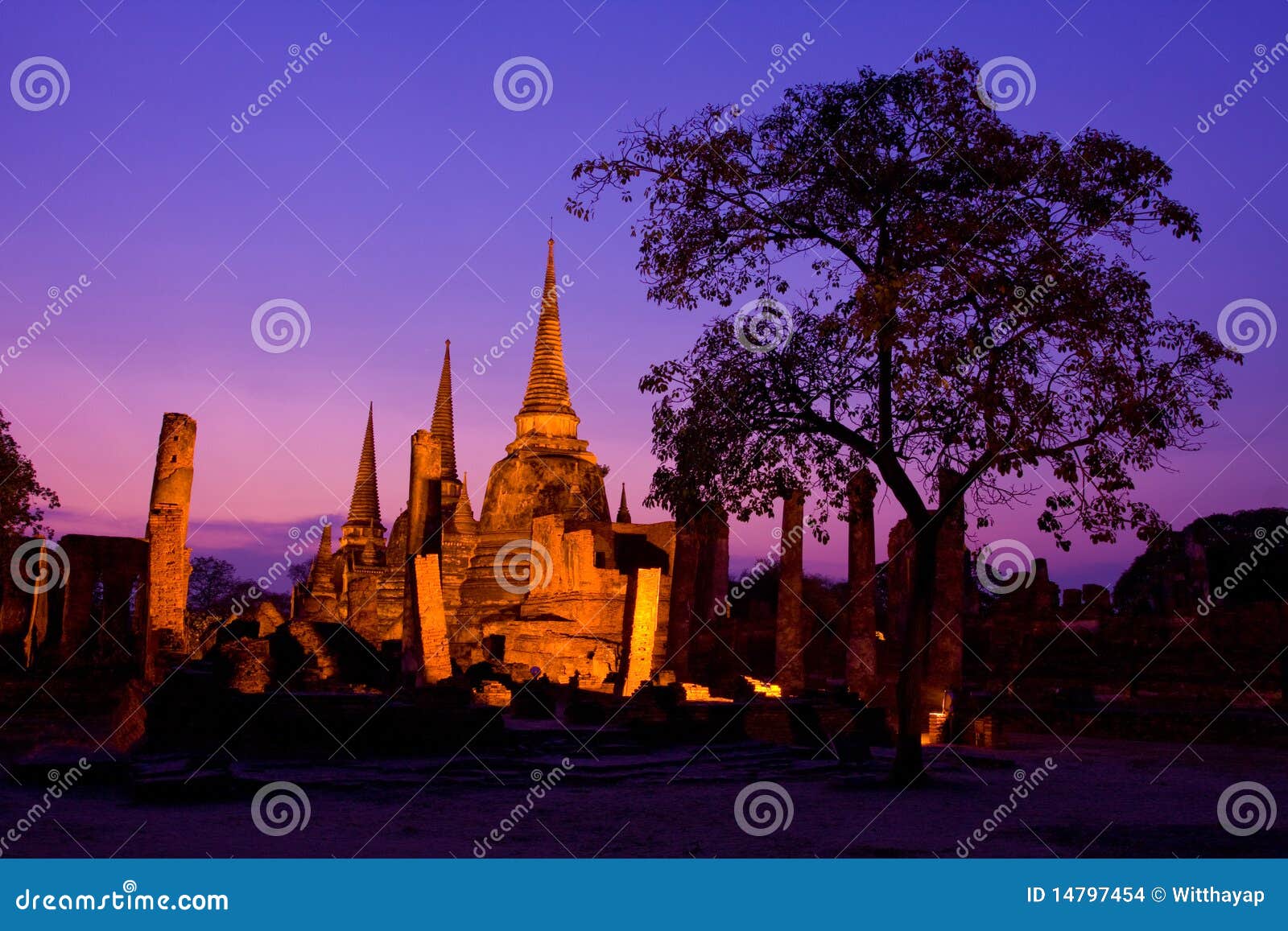 Wat Phra Si San Phet, Ayutthaya, Thailand Stock Photo - Image of colour ...