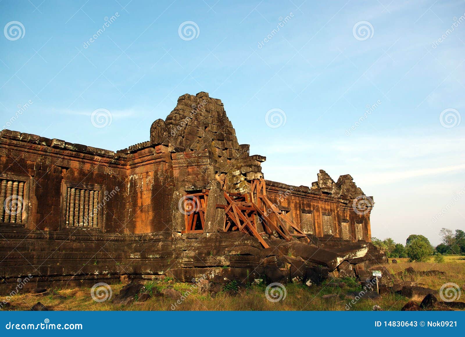 Wat Phu stock image. Image of rock, antique, ancient - 14830643