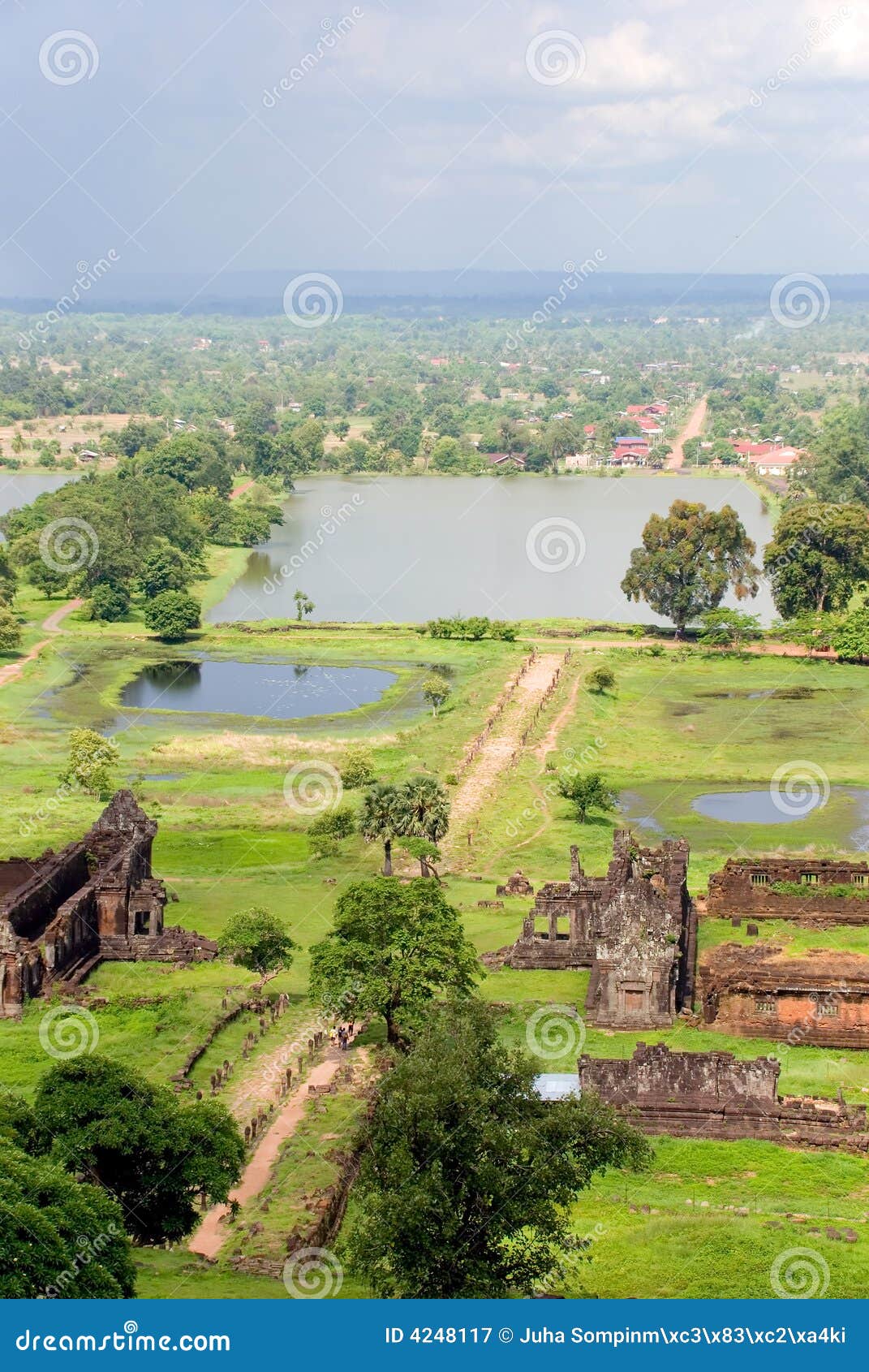 Wat Phu Champasak Temple Ruins, Laos Stock Image - Image of penh ...