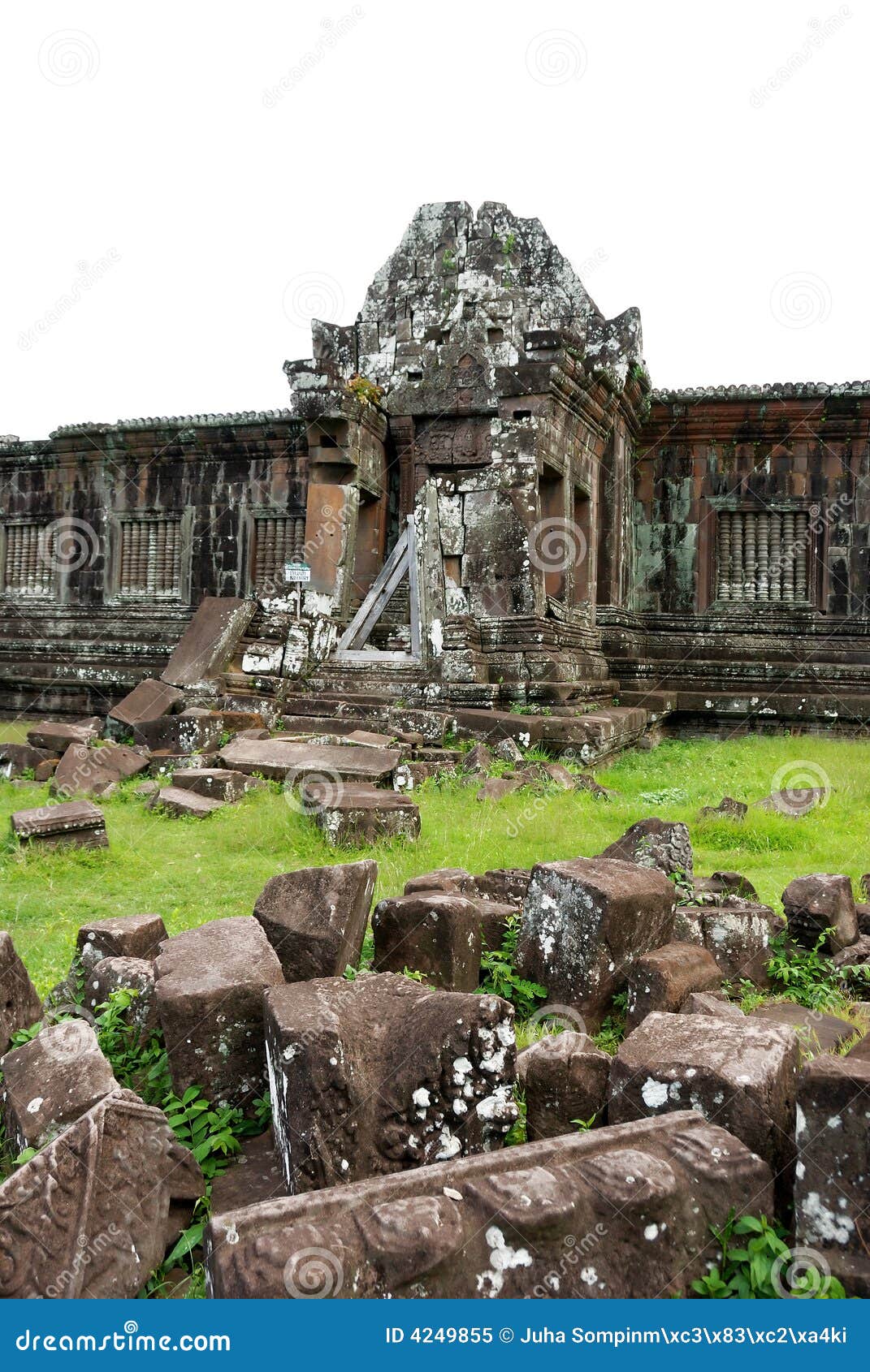 Wat Phu Champasak Temple Ruins, Laos Stock Image - Image of river ...