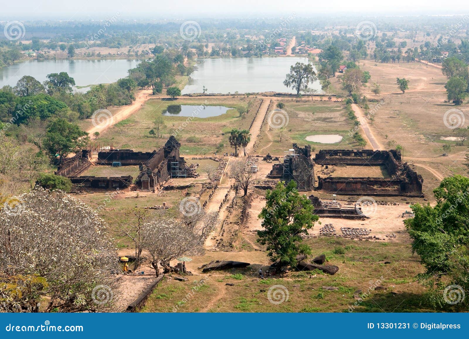 Wat Phu Khmer Temple in Laos Stock Image - Image of khmer, asia: 13301231