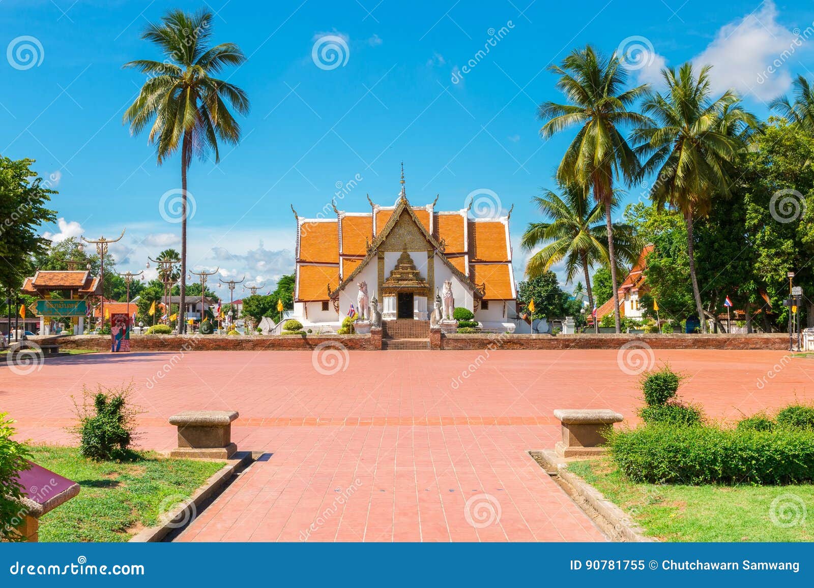Wat Phumin is an Old and Famous Temple in Nan Stock Image - Image of ...