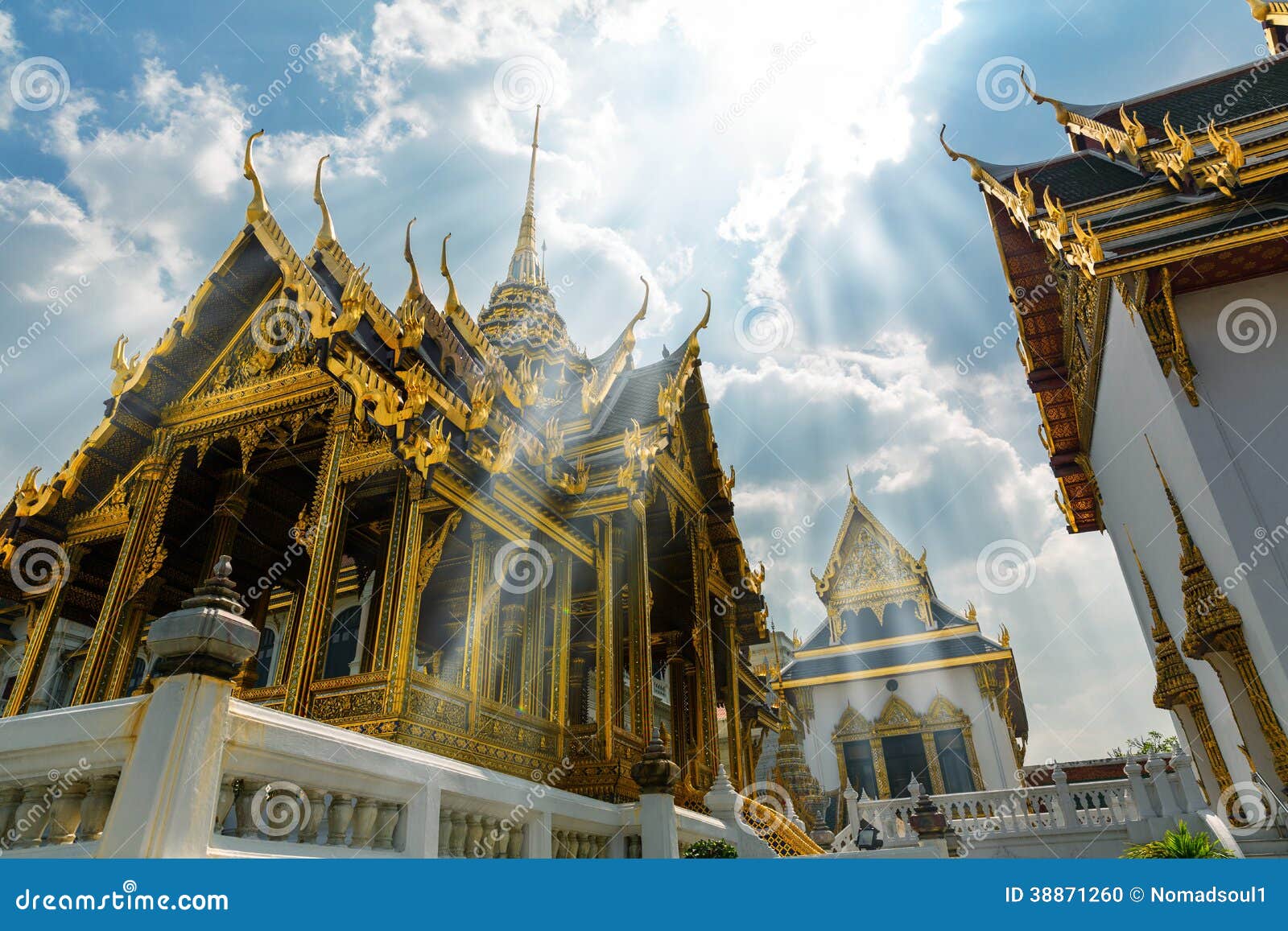 Wat Po Temple stock photo. Image of asia, building, plants - 38871260