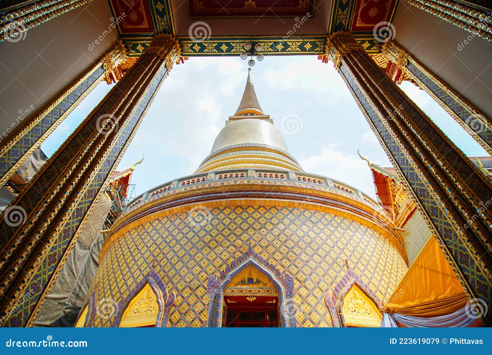 Wat Ratchabophit Temple at Bangkok Thailand Stock Image - Image of ...