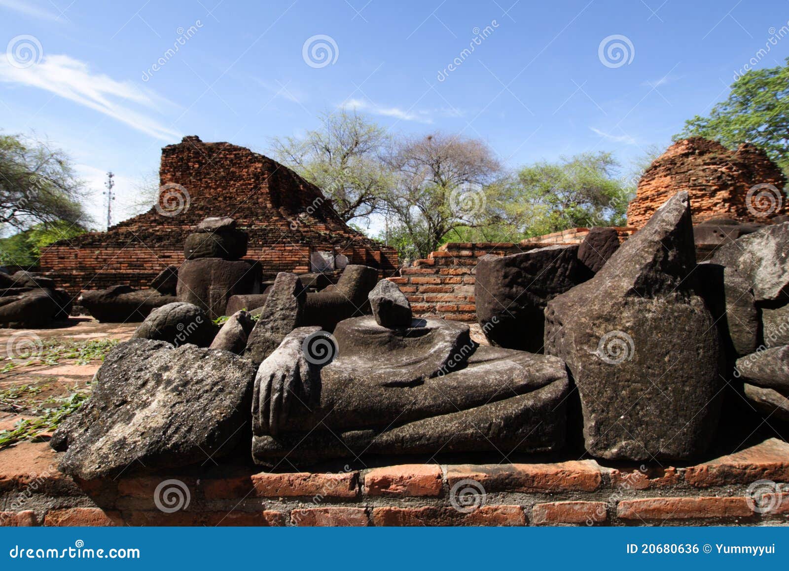 Wat Ratchaburana in Ayutthaya, Thailand Stock Photo - Image of asian ...