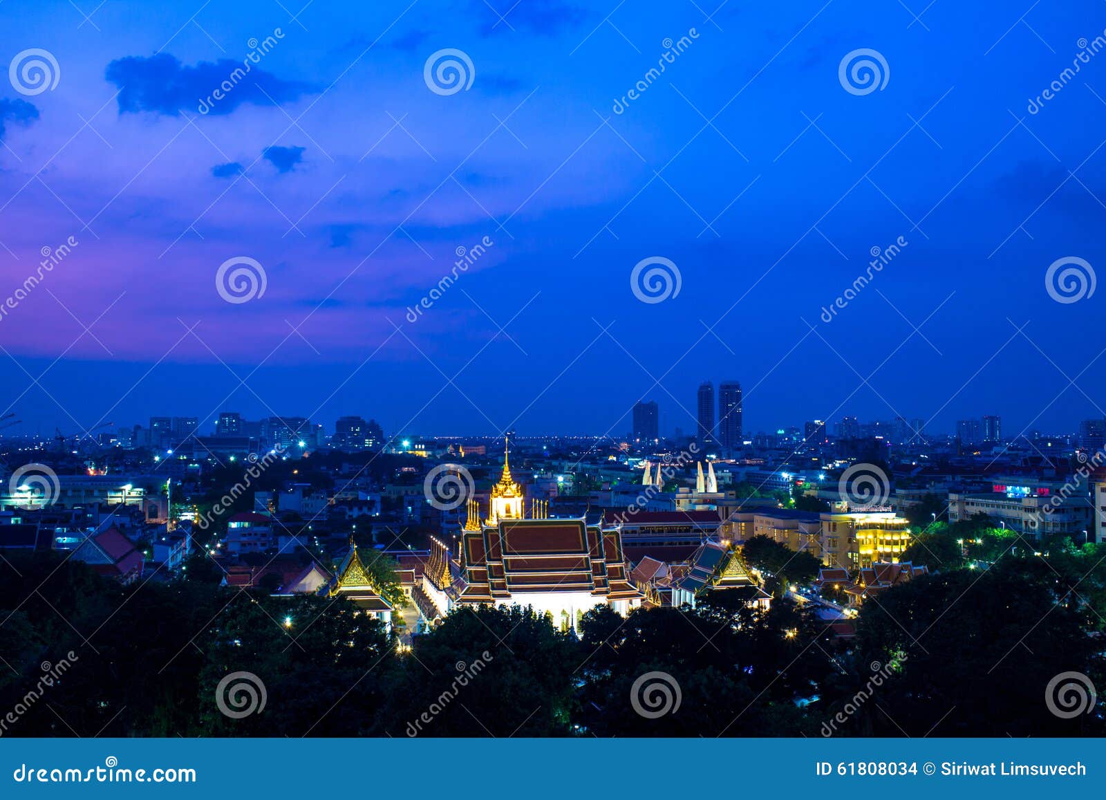 Wat Ratchanadda in Bangkok. Editorial Stock Image - Image of flower ...