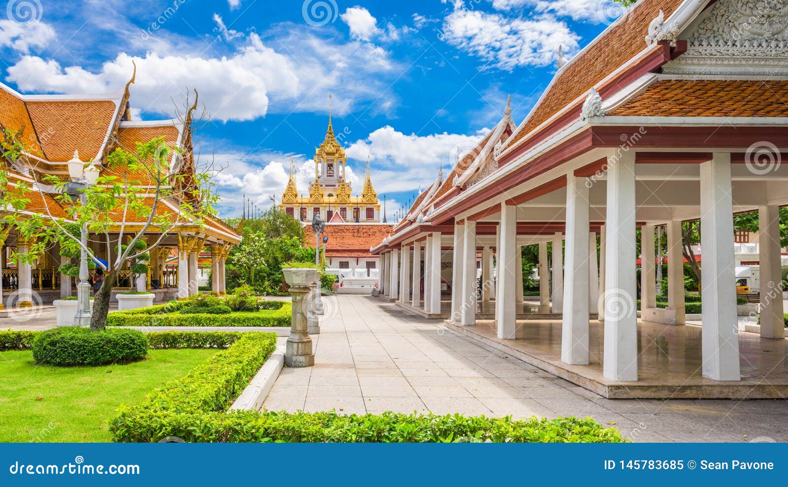Wat Ratchanatdaram in Bangkok, Thailand Stock Image - Image of phra ...