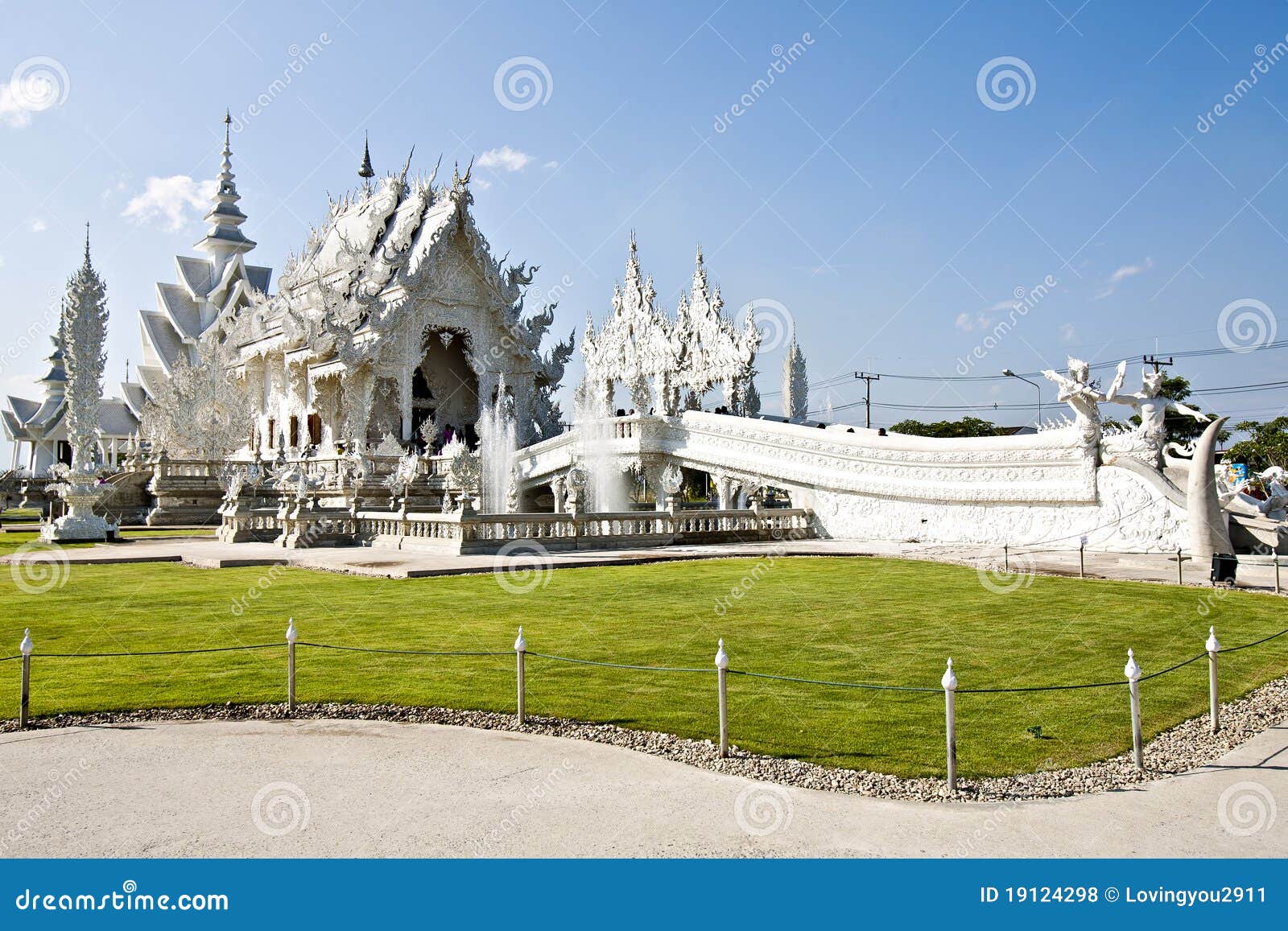 Wat Rong Khun stock photo. Image of elegance, pagoda - 19124298