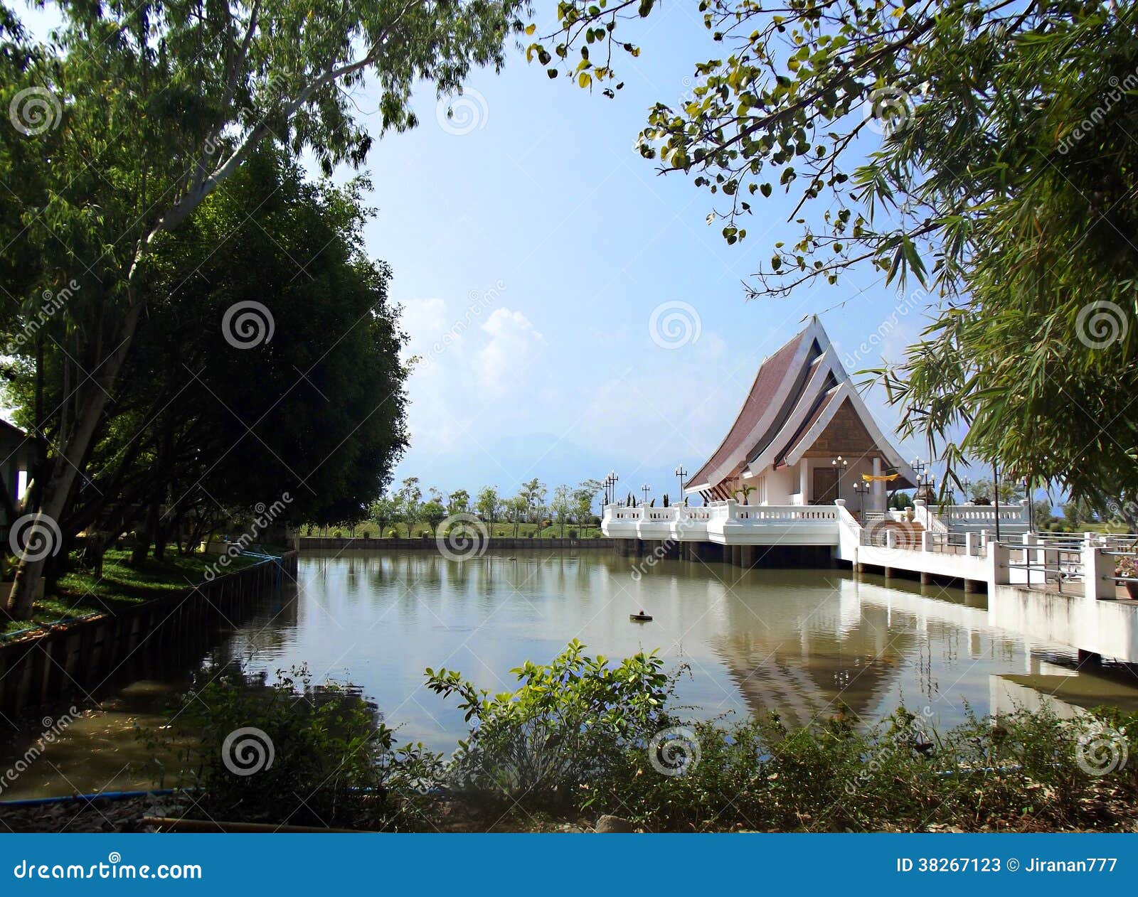 Wat Si Khom Kham stock image. Image of buddhism, asia - 38267123
