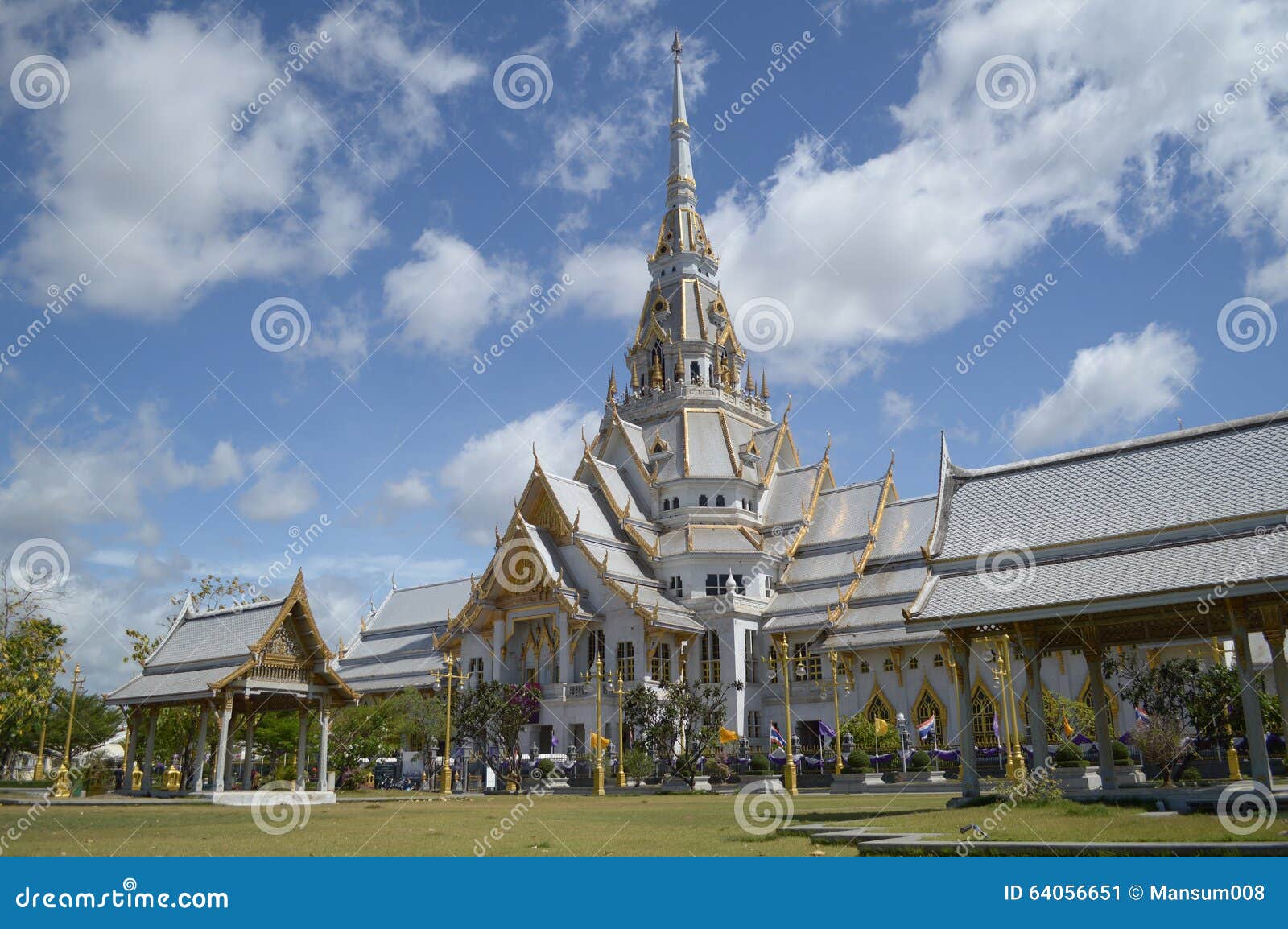 Wat Sothon Taram Worawihan foto editorial. Imagen de tailandés - 64056651