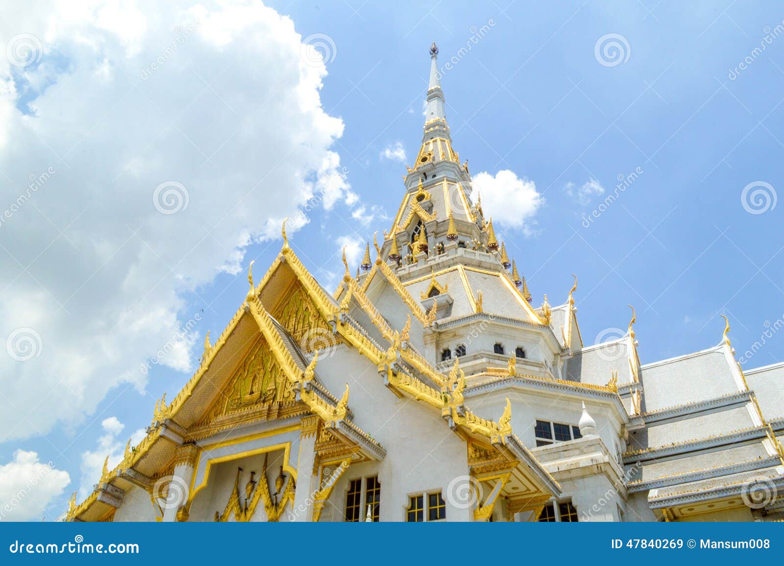 Wat Sothon Taram Worawinhan Stock Image - Image of worawinhan, temple ...