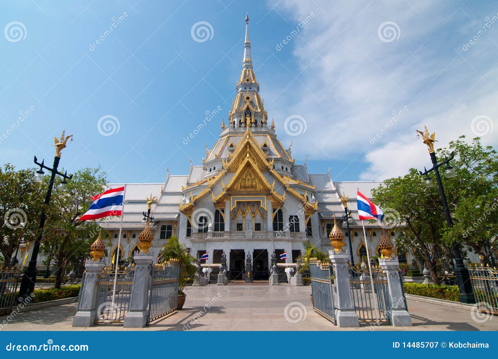 Wat Sothorn stock image. Image of background, fine, traditional - 14485707