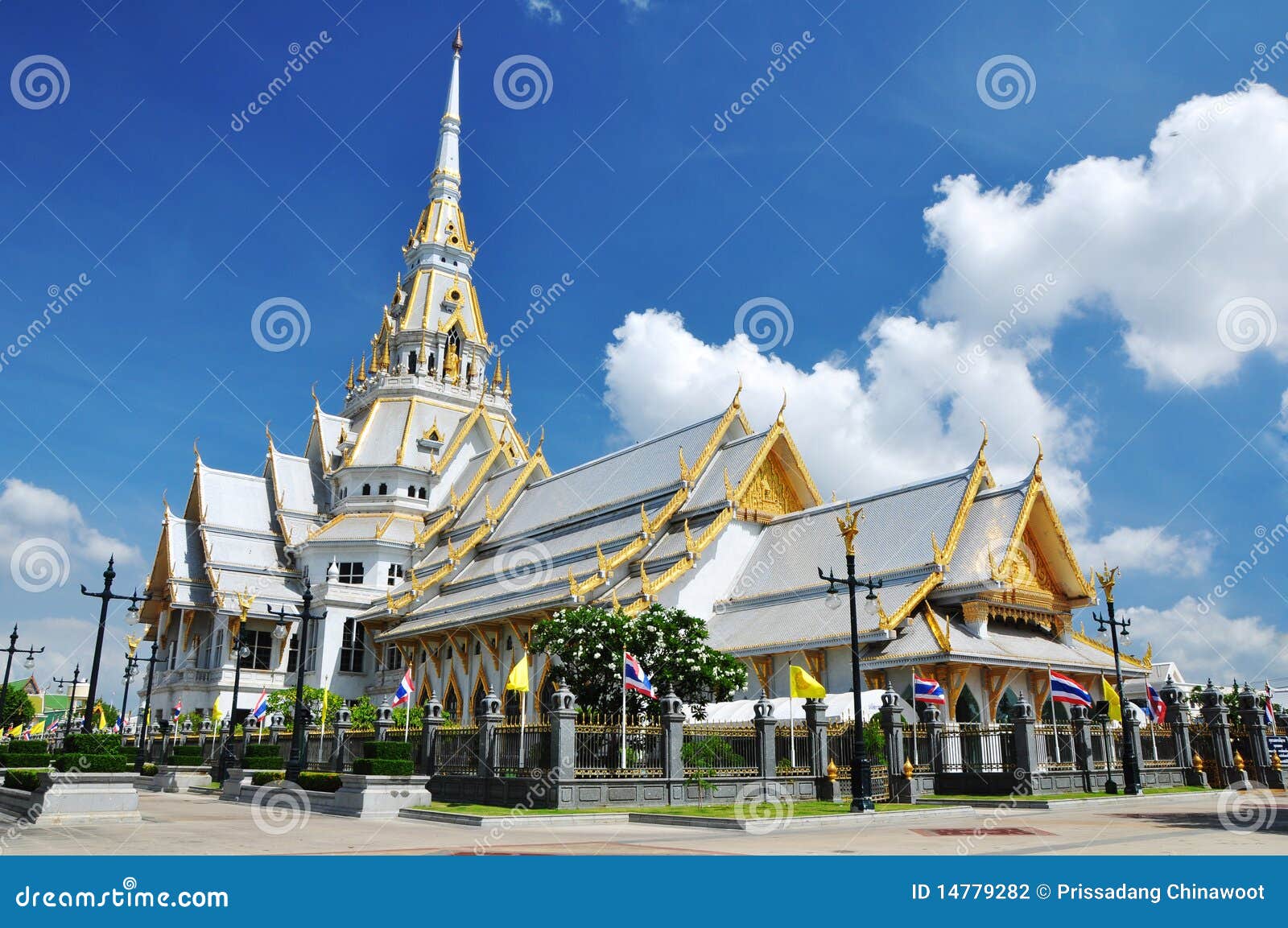 Wat sothorn,Thailand stock photo. Image of gold, temple - 14779282