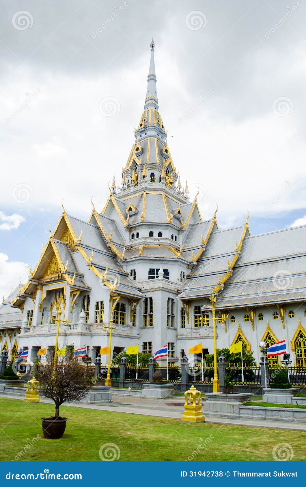 Wat sothorn wararam stock photo. Image of siam, royal - 31942738
