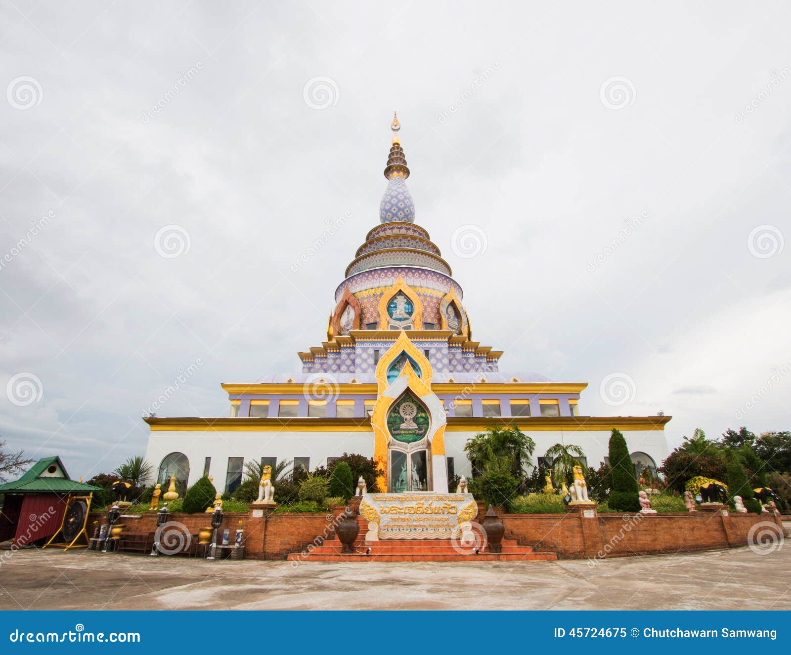 Wat Thaton Chiang Mai imagen de archivo. Imagen de templo - 45724675