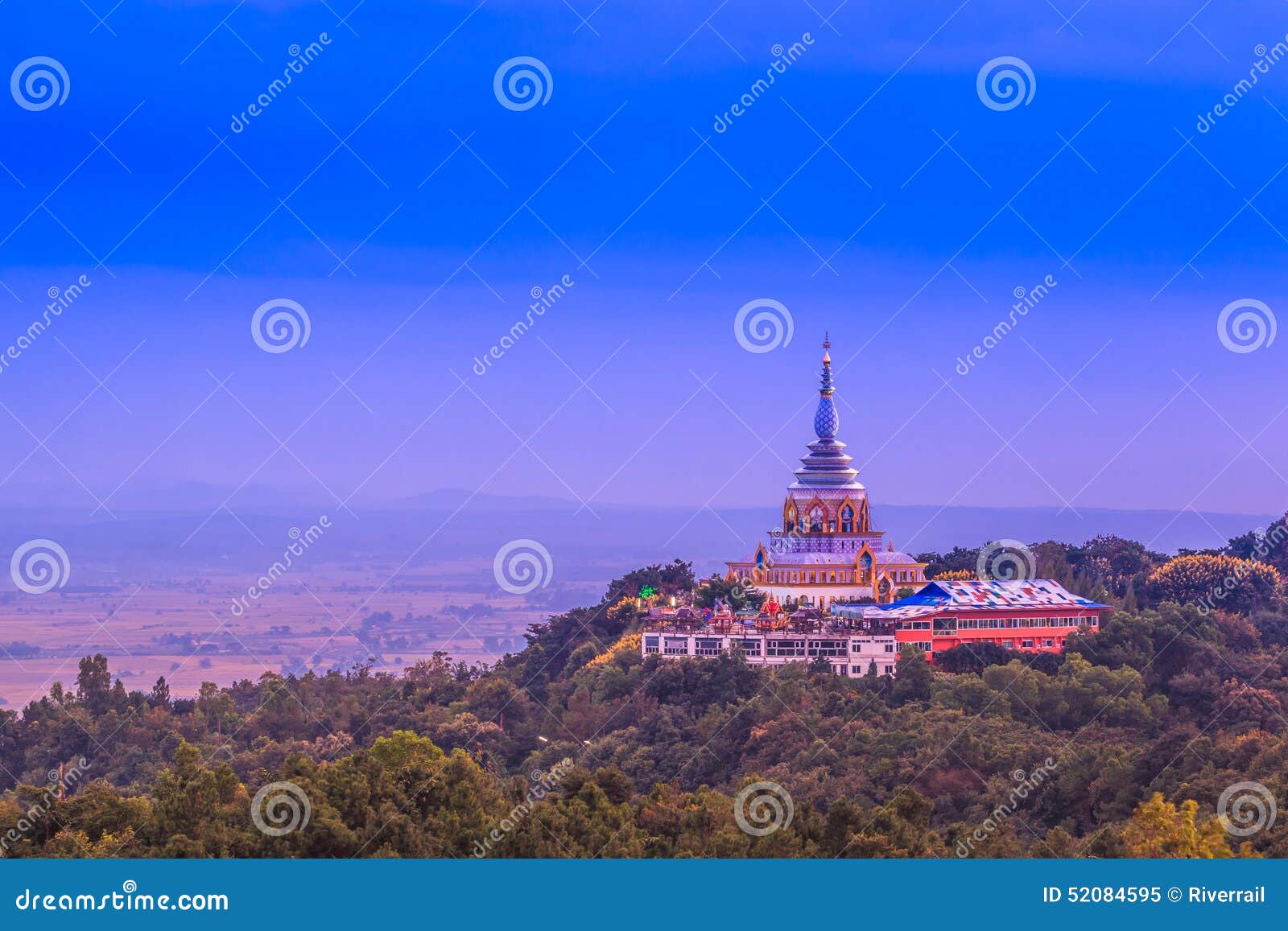 Wat Thaton in the sunset stock image. Image of asia, culture - 52084595