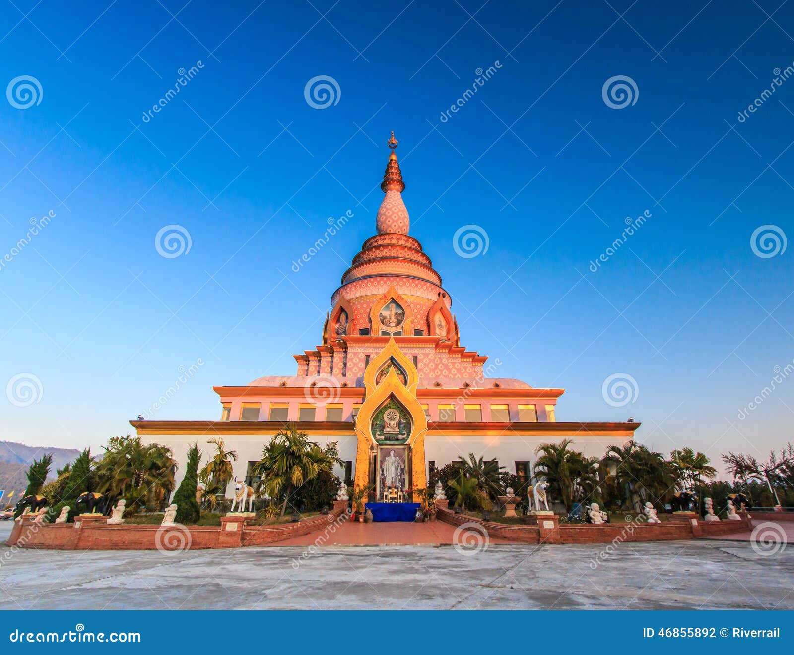 Wat Thaton in Thailand stock photo. Image of figurehead - 46855892