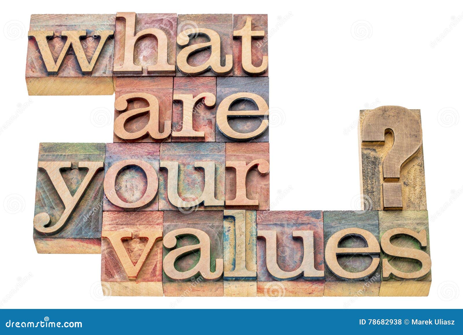 Wat zijn uw waarden? stock foto. Image of letterzetsel - 78682938