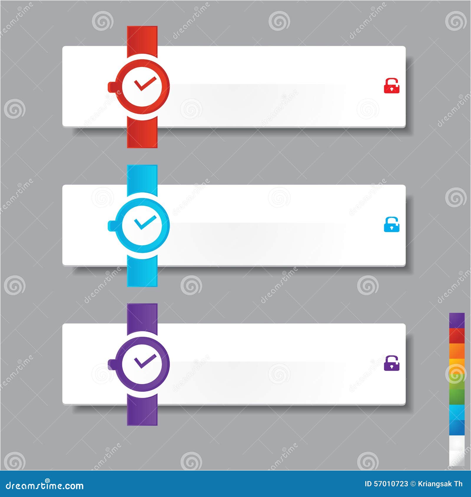 Watch Banners Template or Website Layout. Vector Stock Vector ...