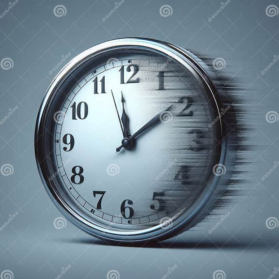 A Watch with a Blurred Time Dial. Stock Image - Image of creative ...