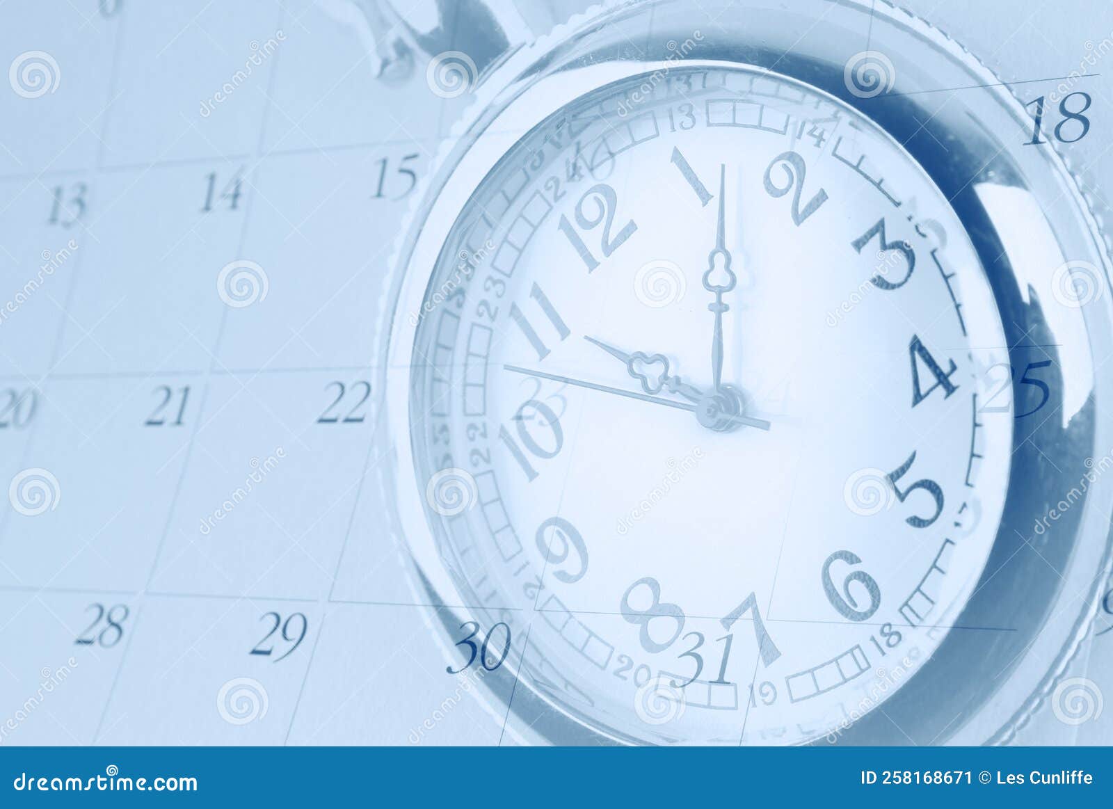Watch and calendar stock image. Image of measurement - 258168671