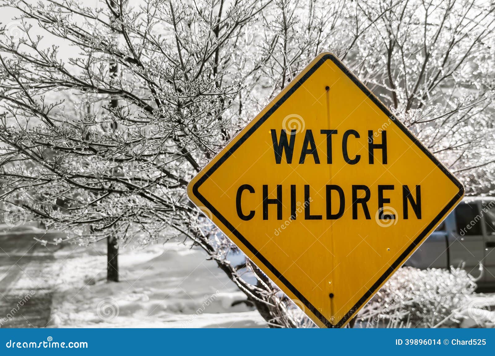 Watch Children Sign stock photo. Image of road, danger - 39896014